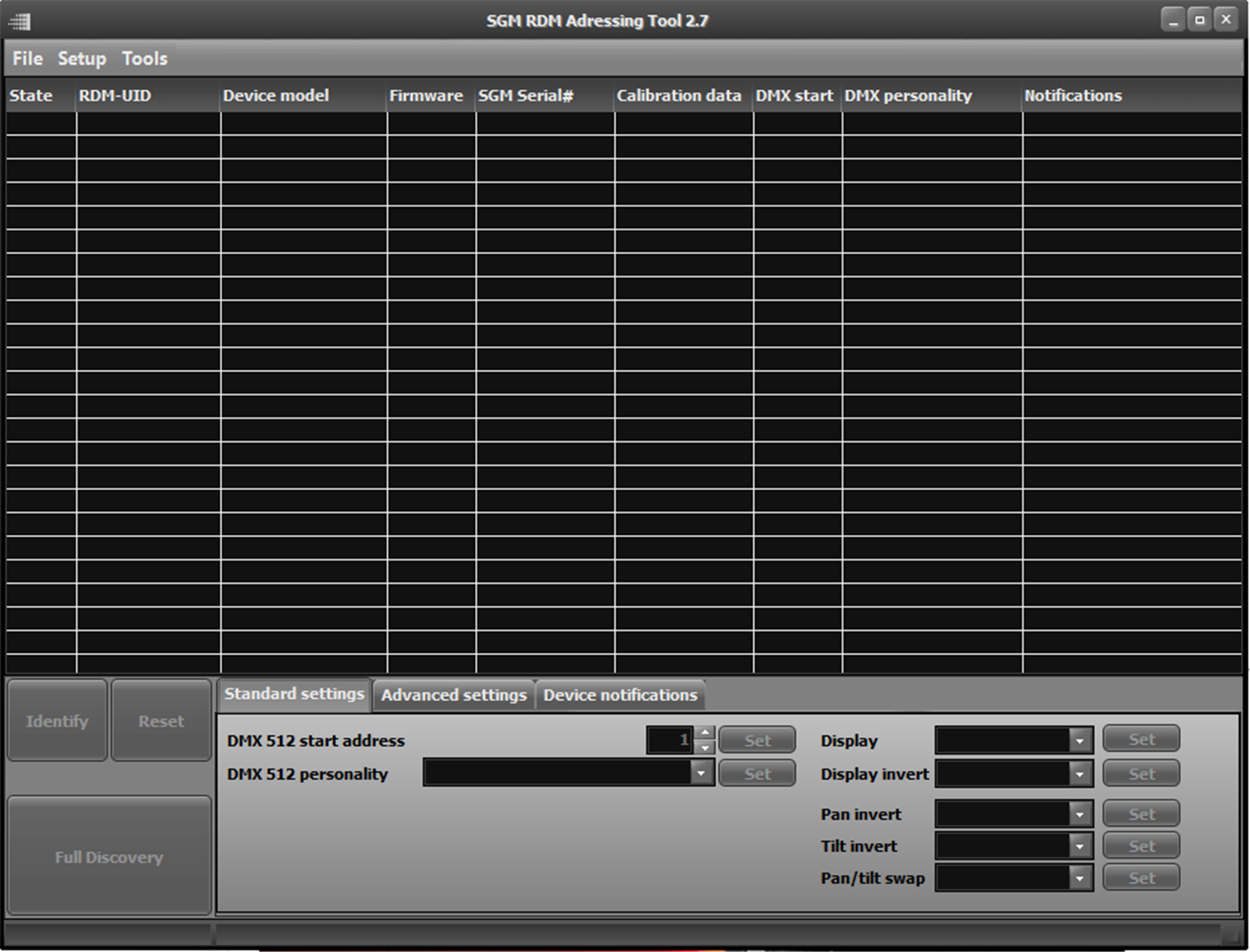 RDM Addressing Tool - SGM