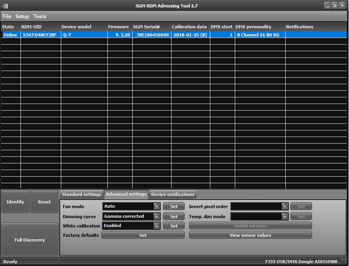 RDM Addressing Tool - SGM